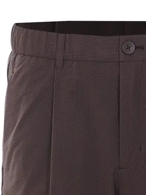 Herno Pleated Shorts - Brown