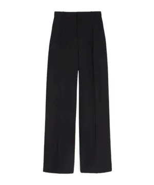 Phoebe Philo Wool High-waisted Slim-fit Trousers - Black