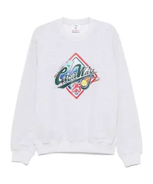 Casablanca Casa Way Skate Printed Sweatshirt - Heather Ash