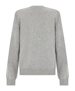 Play Comme Des Garcon Comme Des Garçons Play Heart Logo V-neck Knitted Sweater