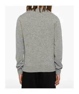 Play Comme Des Garcon Comme Des Garçons Play Heart Logo V-neck Knitted Sweater