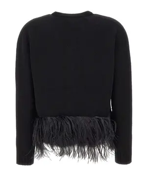 Fabiana Filippi Feather-trim Cardigan