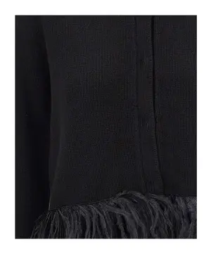 Fabiana Filippi Feather-trim Cardigan