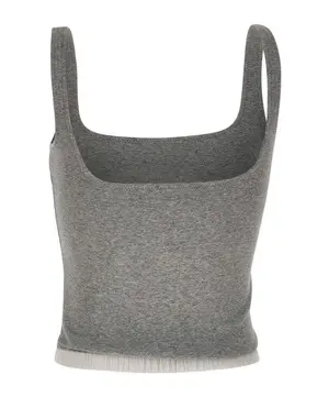 ENTIRE STUDIOS Cropped Ribbed Knitted Top