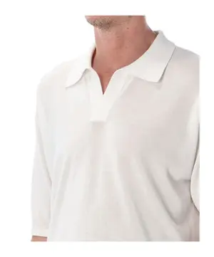 ROBERTO COLLINA Relaxed Knit Polo Shirt