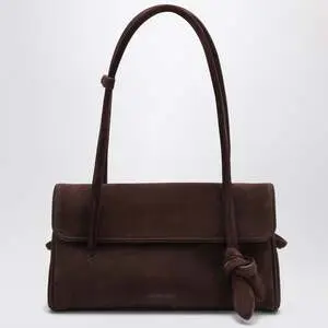 Jacquemus Turismo Shoulder Bag In Suede - Brown
