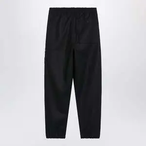 Stone Island Navy Jogging Trousers In A Wool Blend