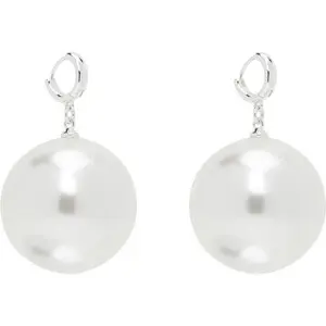 Sandy Liang Bubblegum Faux-pearl Drop Earrings