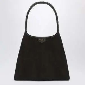 Alaïa Chocolate Leather Mini Hobo Bag - Brown