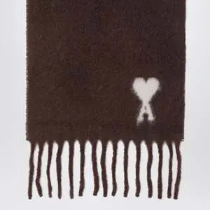 AMI Paris De Coeur Scarf In Alpaca Blend