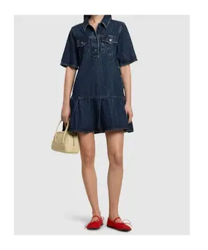 GANNI Short Sleeve Dress