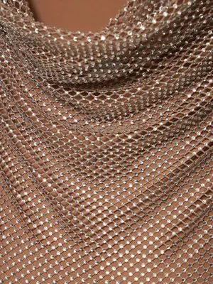 Giuseppe Di Morabito Embellished Mesh Mini Dress