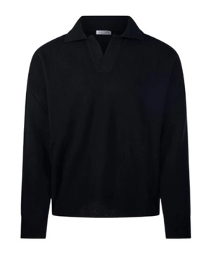 ROBERTO COLLINA Skipper Collar Knitted Sweater