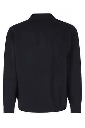 ROBERTO COLLINA Skipper Collar Knitted Sweater