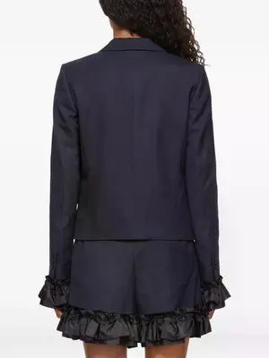 Comme Des Garçons Ruffle-trimmed Blazer Jacket
