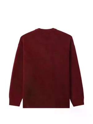 CHOCOOLATE Intarsia-knit Cotton Sweater - Red