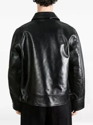 TAIGA TAKAHASHI Leather Zip-up Jacket