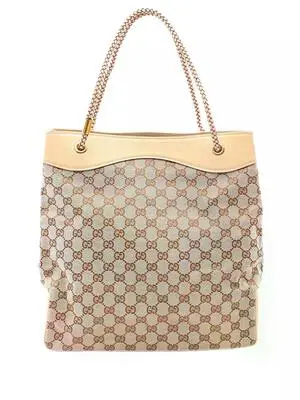 Gucci 2000-2015 Gg Canvas Gifford Tote Bag - Neutrals