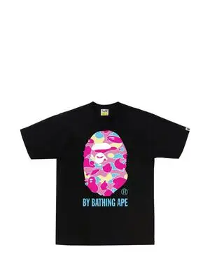 A BATHING APE Sta Camo Ape Head Graphic-print T-shirt - Black