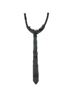 P.a.r.o.s.h Sequin-embellished Tie - Black