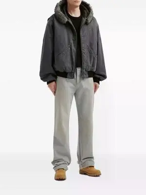 FIVE CM Faux-fur Trim Hooded Jacket
