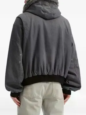 FIVE CM Faux-fur Trim Hooded Jacket