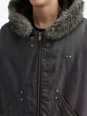 FIVE CM Faux-fur Trim Hooded Jacket
