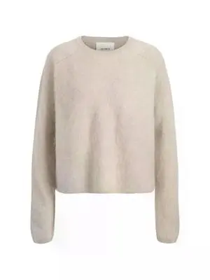 LISA YANG Lexia Brushed-knit Crew-neck Sweater