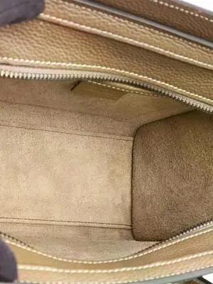 Celine 2010-2026 Nano Leather Luggage Tote Satchel