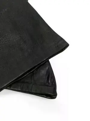 Rick Owens Asymmetric Leather Gloves