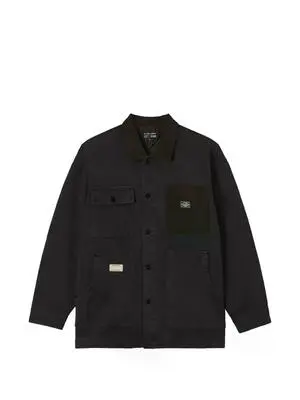 Izzue Corduroy-trim Multi-pocket Shirt Jacket