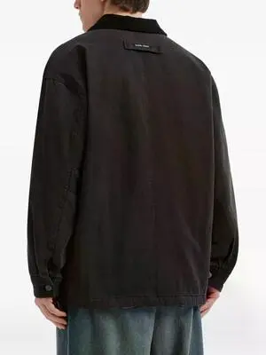 Izzue Corduroy-trim Multi-pocket Shirt Jacket