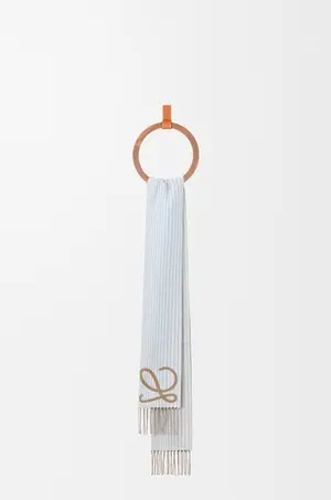 Loewe Anagram Fringed Edge Scarf