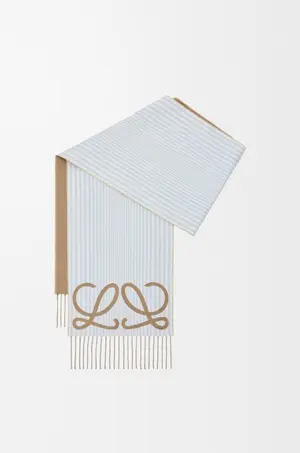 Loewe Anagram Fringed Edge Scarf