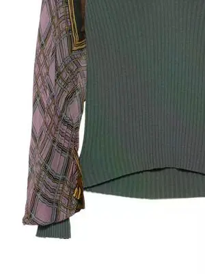 JEAN PAUL GAULTIER 1990s Ribbed Panelled Sweater