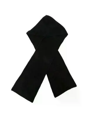 Isabel Benenato Hooded Knitted Scarf