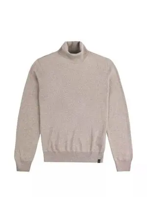 FAY Roll-neck Knitted Sweater - Neutrals