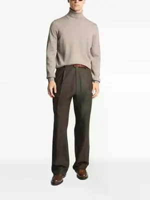 FAY Roll-neck Knitted Sweater - Neutrals