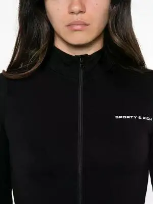 Sporty & Rich Logo-print Zip-up Jacket
