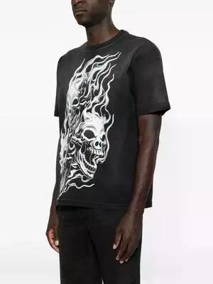 THUG CLUB Skull-print T-shirt