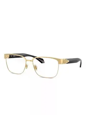 Versace Medusa-plaque Rectangle-frame Glasses