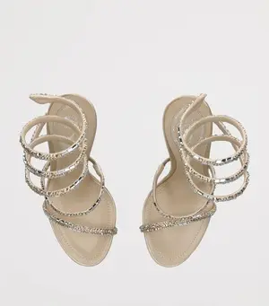 Rene Caovilla Embellished Heeled Sandals 105
