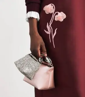 Erdem Mini Satin Bloom Top-handle Bag