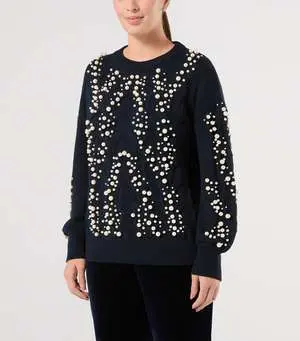 Marina Rinaldi Virgin Wool-blend Sweater