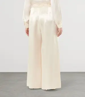 Marina Rinaldi Linen Straight Trousers