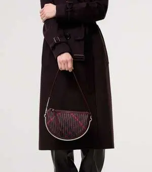 Burberry Small Woven Bridle Saddle Bag