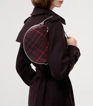 Burberry Small Woven Bridle Saddle Bag