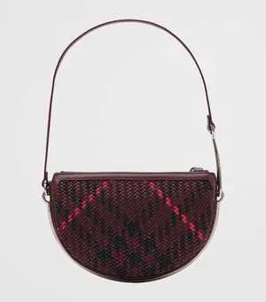 Burberry Small Woven Bridle Saddle Bag