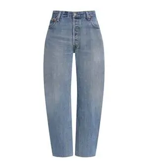 RE-DONE Nico Mid-rise Barrel-leg Jeans
