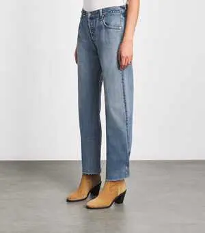 RE-DONE Nico Mid-rise Barrel-leg Jeans